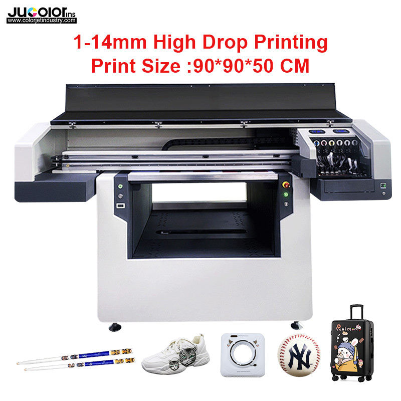 Desktop A2 UV Printer Trophy printer, Box printer, UV Printer for promotion gift with 3 Pcs EP ...